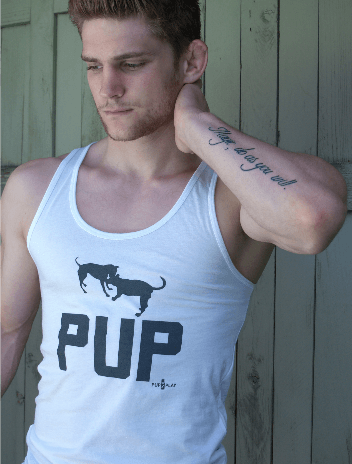 pup white tank – Leather64TEN